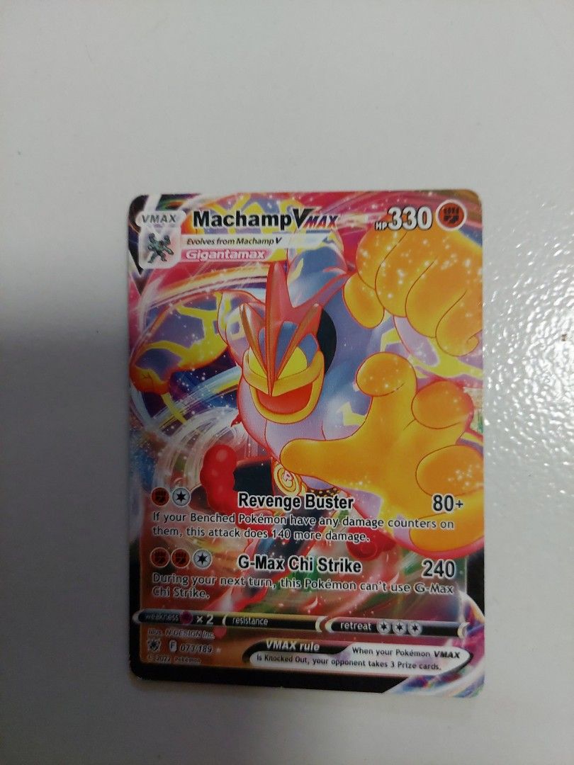 Real Machamp Vmax, Hobbies & Toys, Toys & Games on Carousell