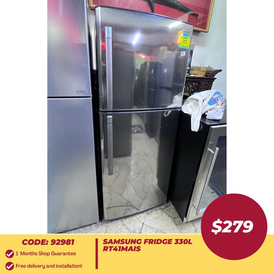 SAMSUNG Fridge 330L RT41MAIS ( 92981), TV & Home Appliances, Kitchen ...