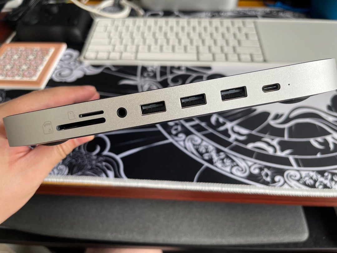 Satechi Mac mini base stand no hard disk enclosure extra ports usb c ...