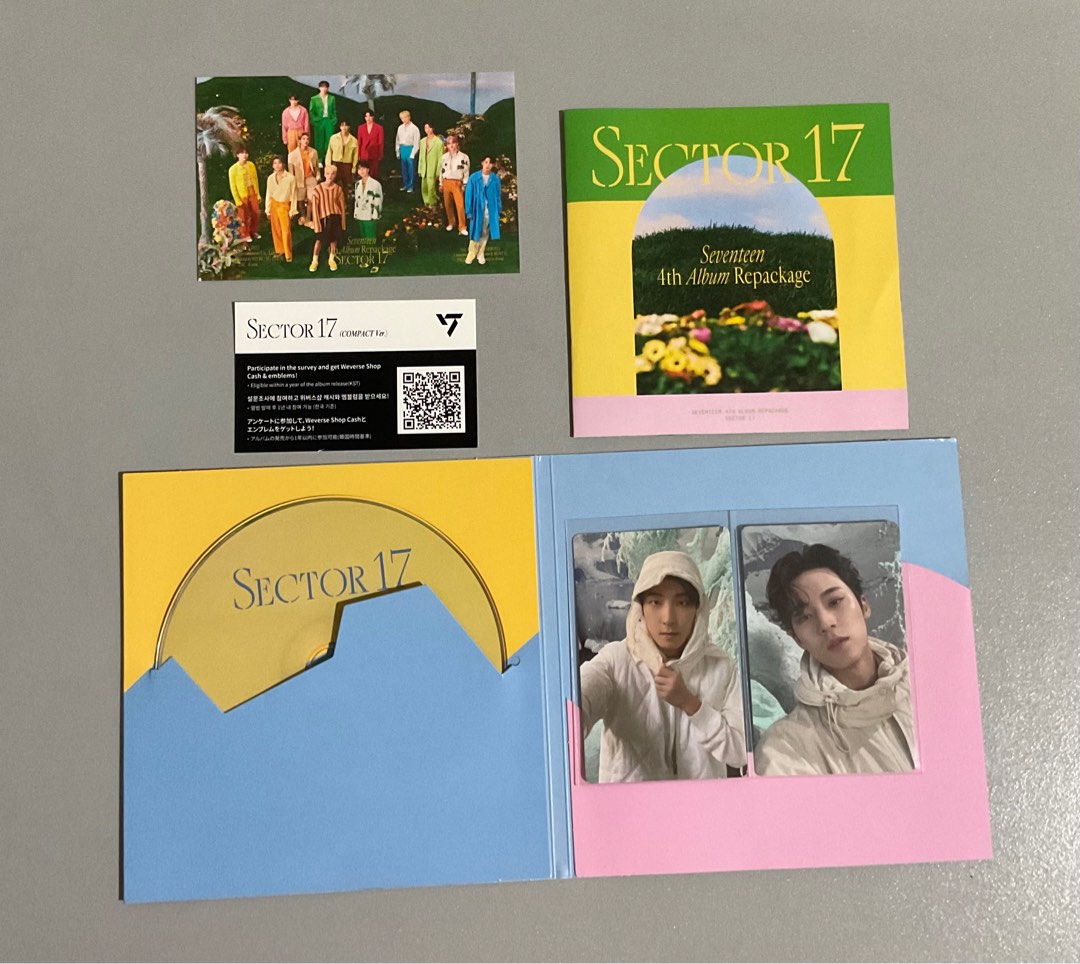 Seventeen Sector 17 Compact Ver Album (THE8 Ver) MinWon Pc Set on Carousell