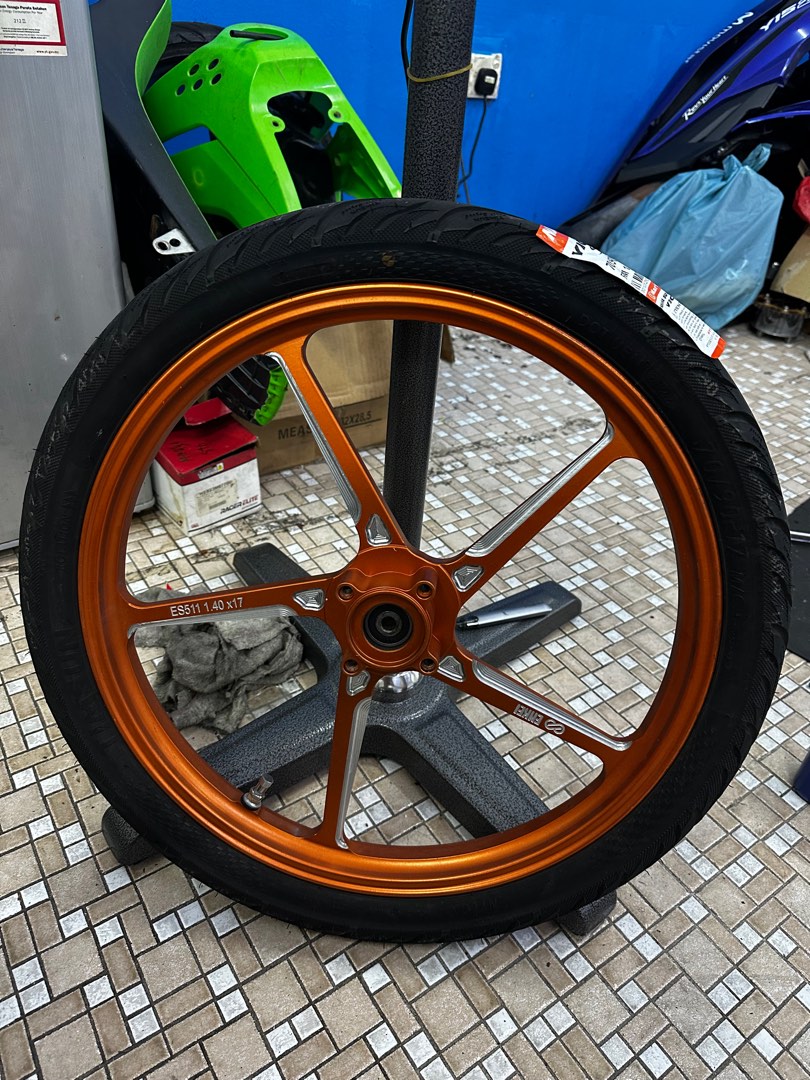 Sniper 150 rim fg511 enkei hylos, Motorcycles, Motorcycle Accessories ...