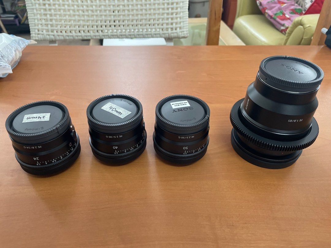 Sony Compact G Series Primes (FE 24mm f2.8G, FE 40mm f2.5 G, FE 50mm f2 ...