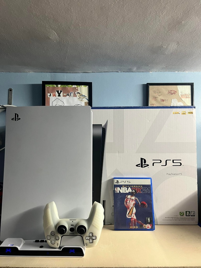 Sony Playstation 5 / PS5 Console Disc Edition with NBA 2k21, Video ...
