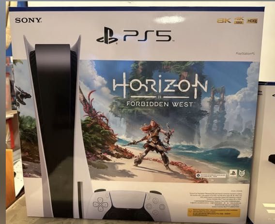 Sony Playstation 5 主機+Horizon Forbidden west 地平線遊戲套裝（全新行貨）, 電子遊戲, 電子遊戲機 ...