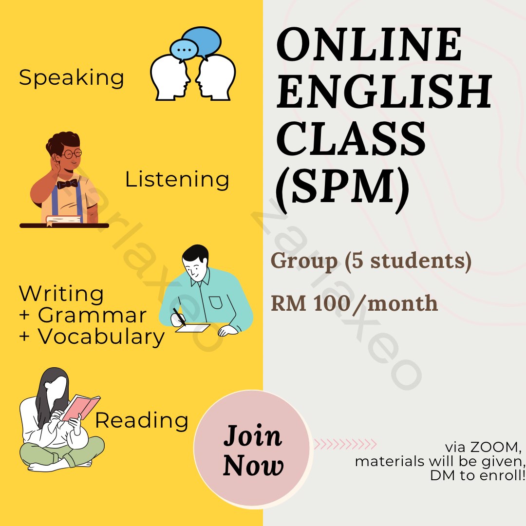 SPM English Class (Group of 5), Services, Tuition on Carousell