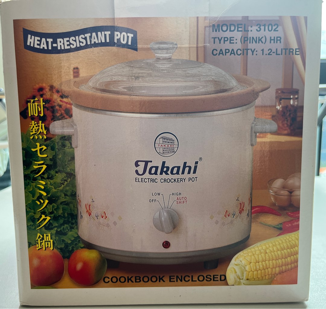 Takahi Electric Crockery Pot 1.2L, TV & Home Appliances, Kitchen ...