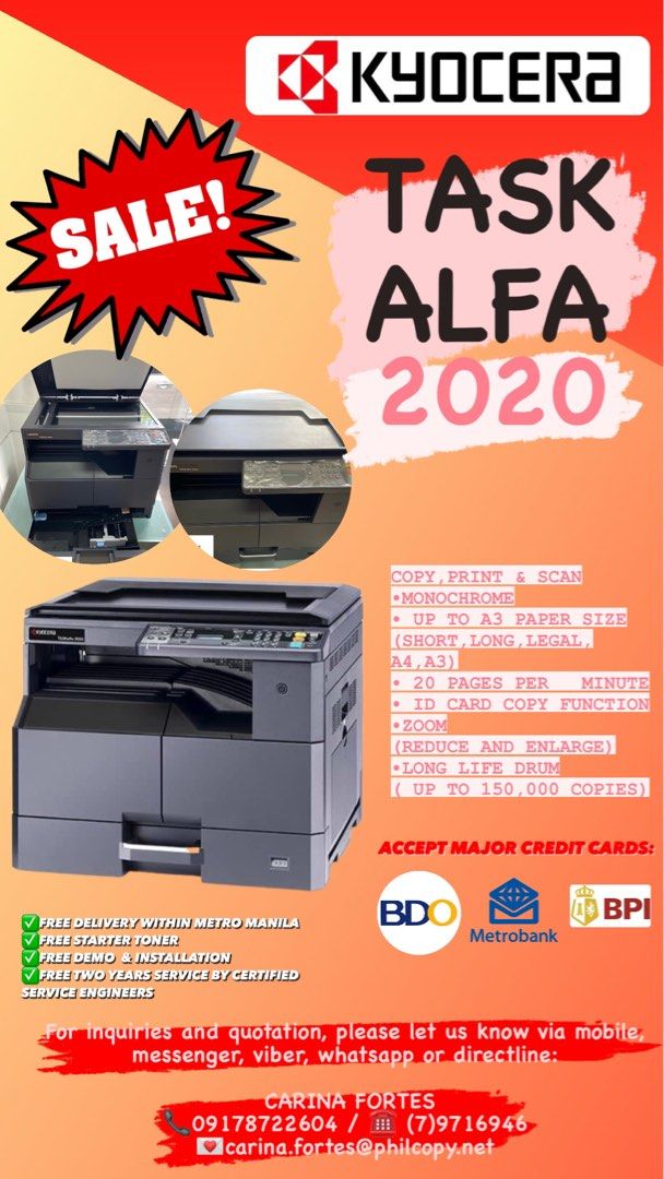TASKALFA 2020 COPIER PRINTER SCANNER on Carousell