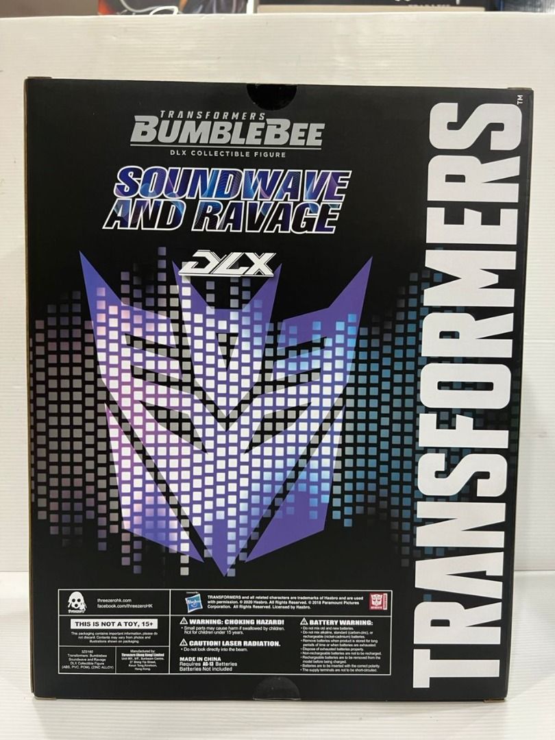 THREEZERO TRANSFORMERS BUMBLEBEE DLX SOUNDWAVE AND RAVAGE DLX ...