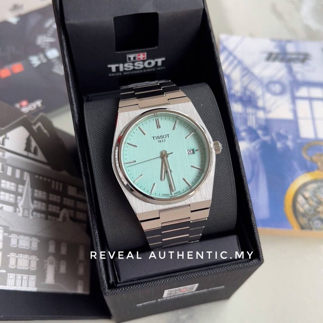 Tissot PRX Quartz EOL Mint Dial T137.410.11.091.00, Men's Fashion ...