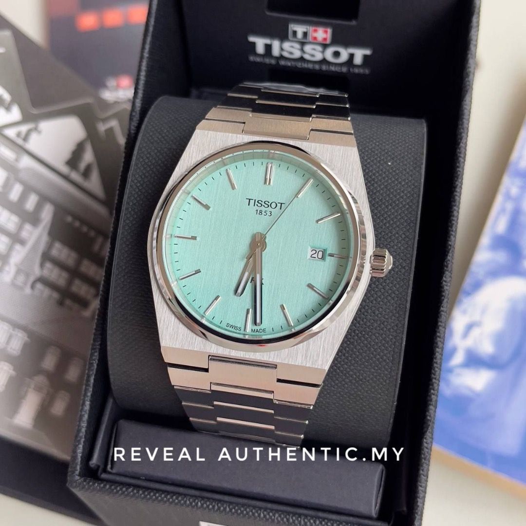 Tissot PRX Quartz EOL Mint Dial T137.410.11.091.00, Men's Fashion ...