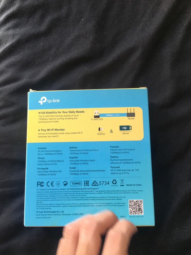 TP-Link 150 Mbps Wireless N Nano USB Adapter (TL-WN725N), Computers ...