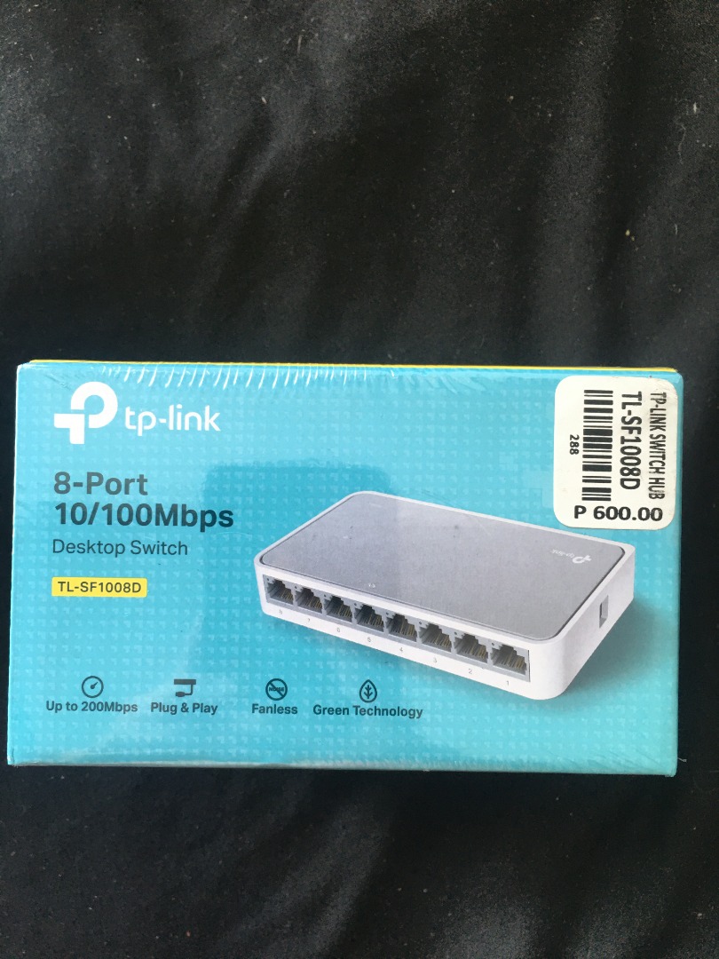 TP-Link 8-Port 10/199 Mbps Desktop Switch, Computers & Tech, Parts ...