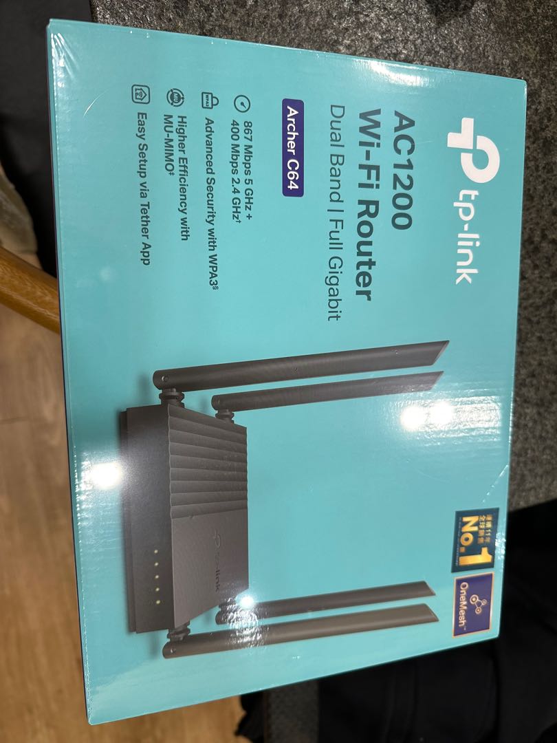tp-link AC1200 Wi-Fi router Archer 64, 電腦＆科技, 電腦周邊及配件, Wifi及上網相關產品 ...