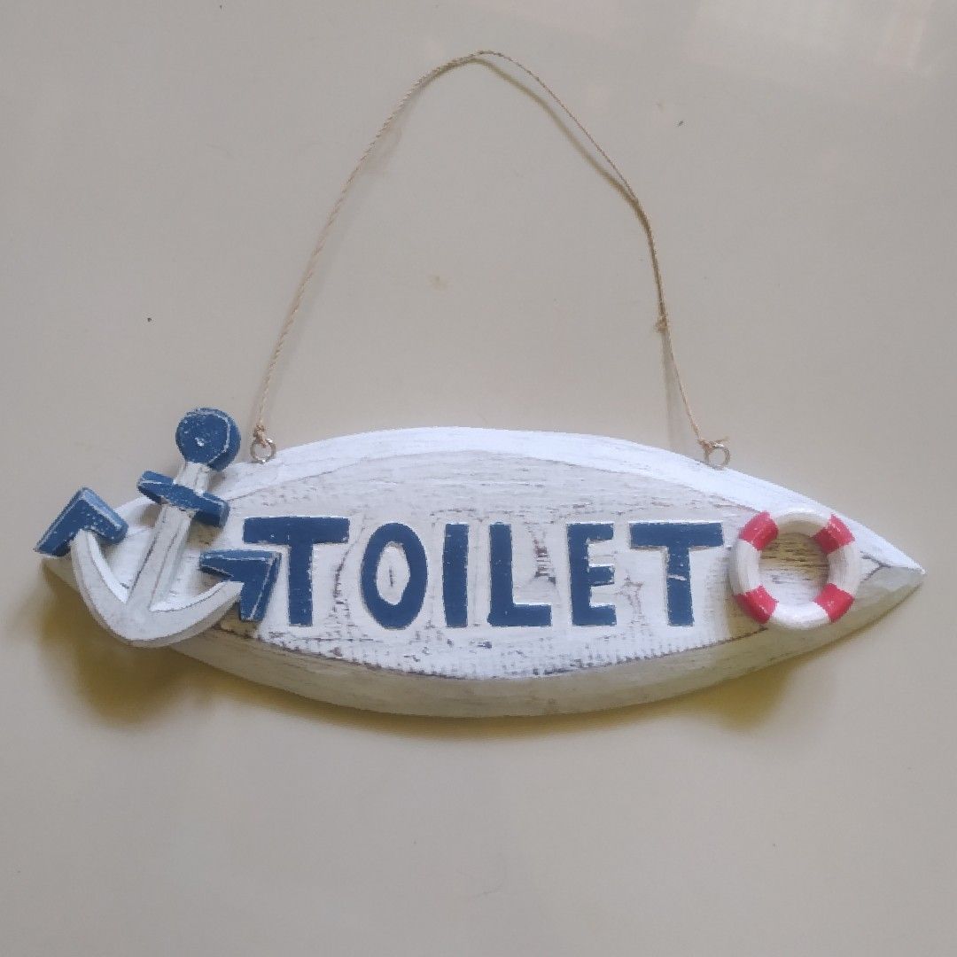 Tulisan toilet/sign board toilet/hiasan toilet/dekorasi rumah, Desain ...