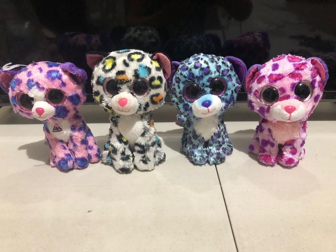 Ty Regular Beanie Boos Leopard 4-Pc Plush Bundle on Carousell