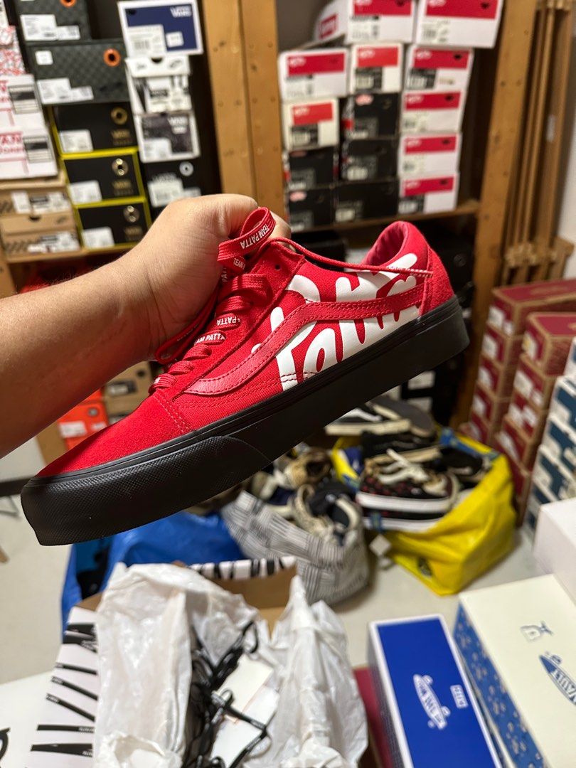 Vans X Patta Old Skool Red US 10.5, Men's Fashion, Footwear, Sneakers ...