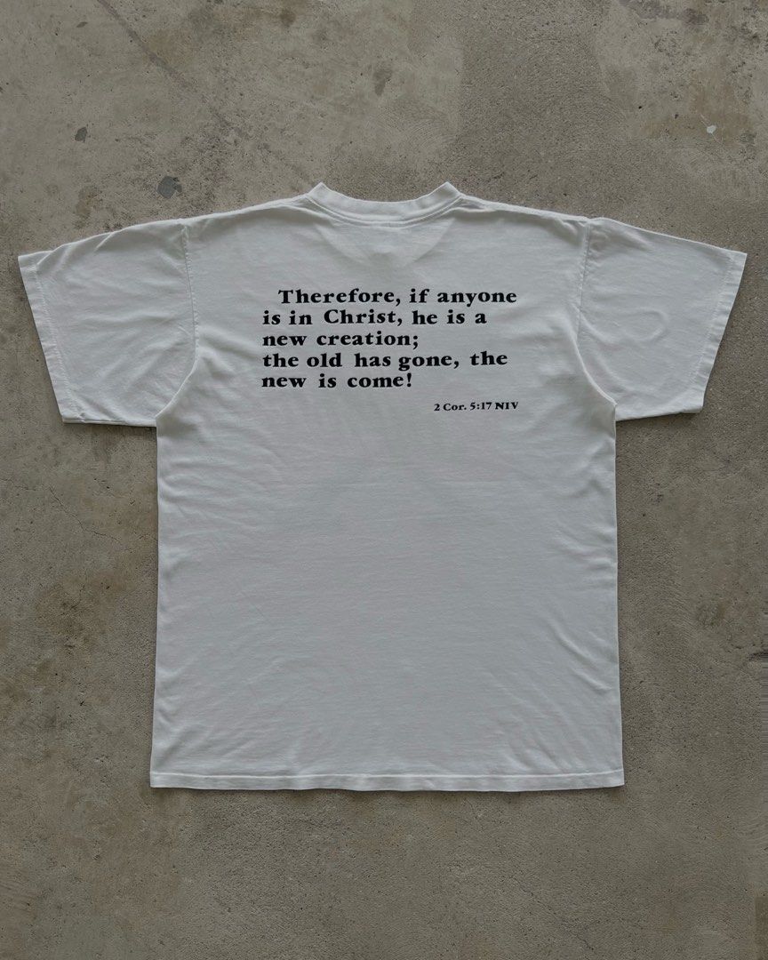 Vintage 90s X-Sinner Scripture Tee, Men's Fashion, Tops & Sets, Tshirts ...