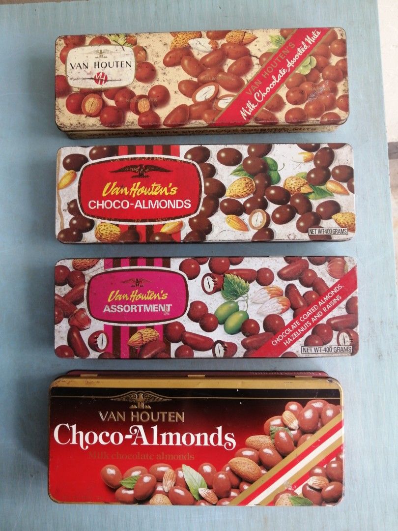Vintage Van Houten Chocolate Tins Allied Chocolate Industries Tanglin ...