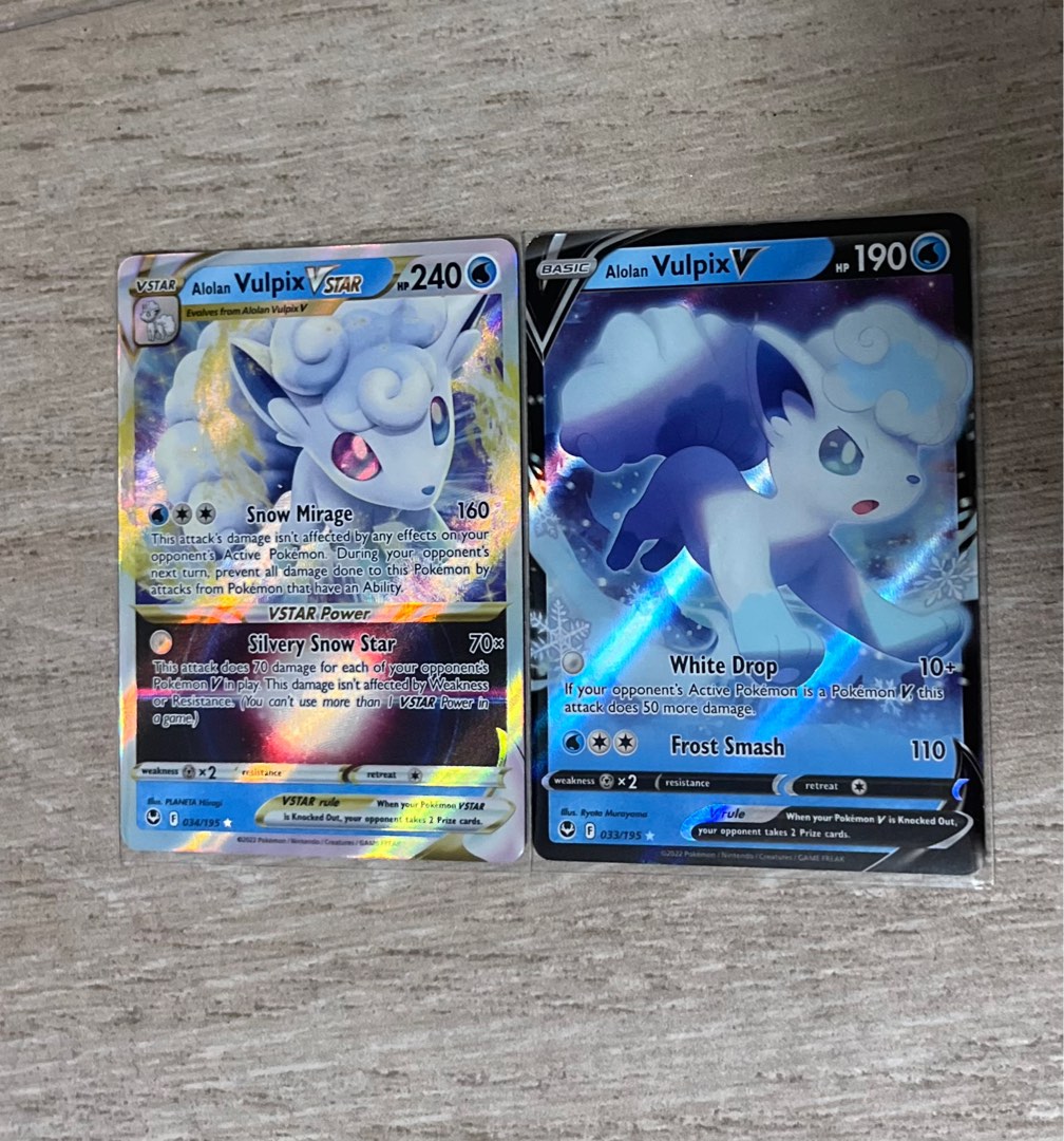 Vulpix VStar Holo Ultra Rare Pokemon Card, Hobbies & Toys, Toys & Games ...