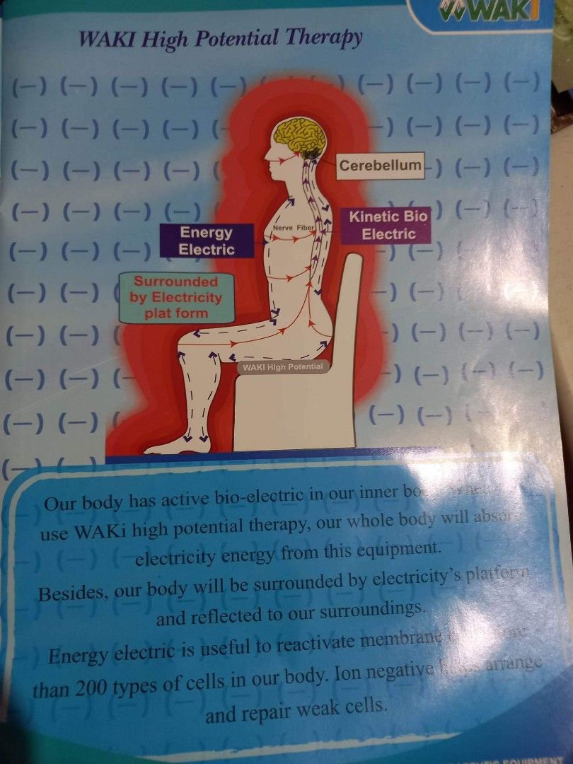 Waki high potential therapy machine, Health & Nutrition, Health ...