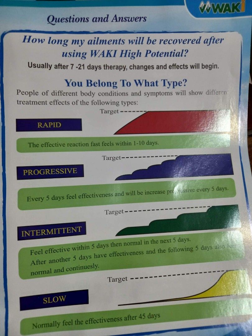 Waki high potential therapy machine, Health & Nutrition, Health ...