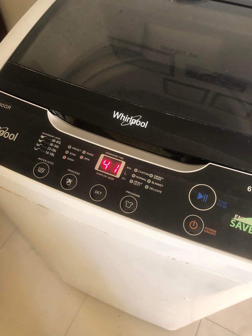 whirlpool automatic washing machine top load, TV & Home Appliances ...