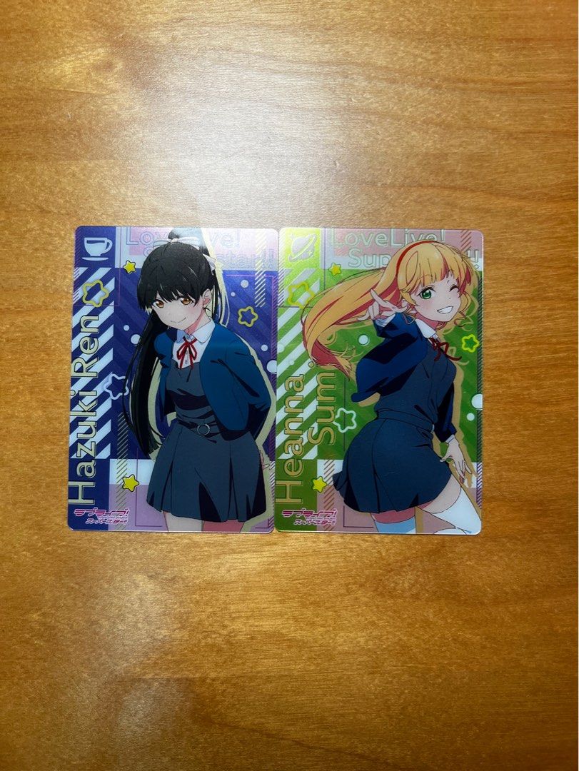 WTS love live superstar liella wafer cards ren hazuki sumire heanna ...