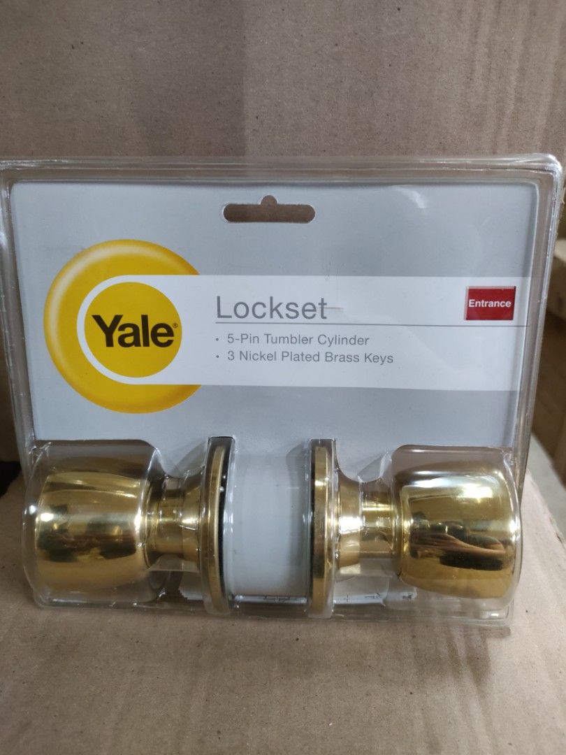 Yale Cylindrical Entrance Door Lockset VMY5127 Stainless US32D, Brass ...