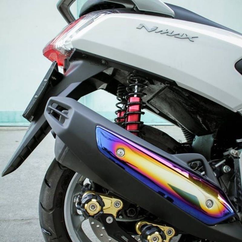 Yamaha Nmax v1 exhaust titanium gold, Motorcycles, Motorcycle ...