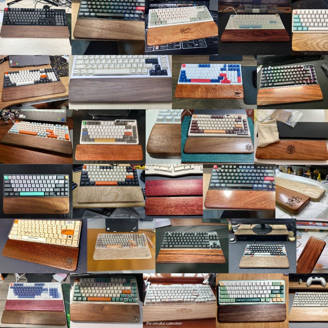 01. Customisable Handcrafted Wood Keyboard Wrist Rest [2024 Edition ...