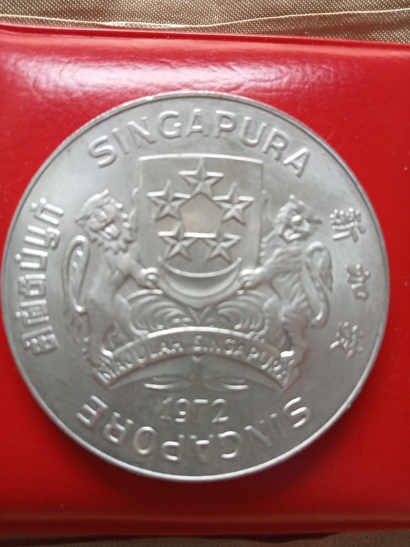 10 $ Singapore Silver old bird coins, Hobbies & Toys, Memorabilia ...