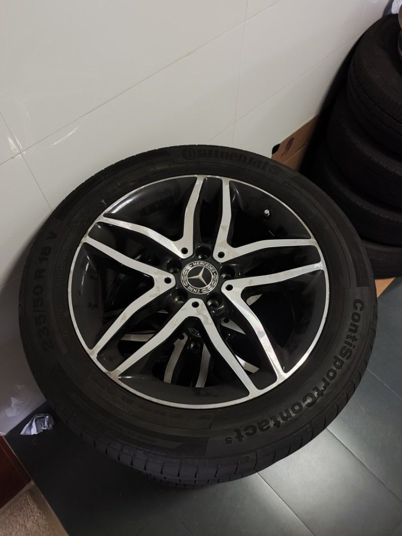 18 inch Mercedes-Benz Original Sport Rims With Tyres from GLA., Car Accessories, Tyres & Rims on ...