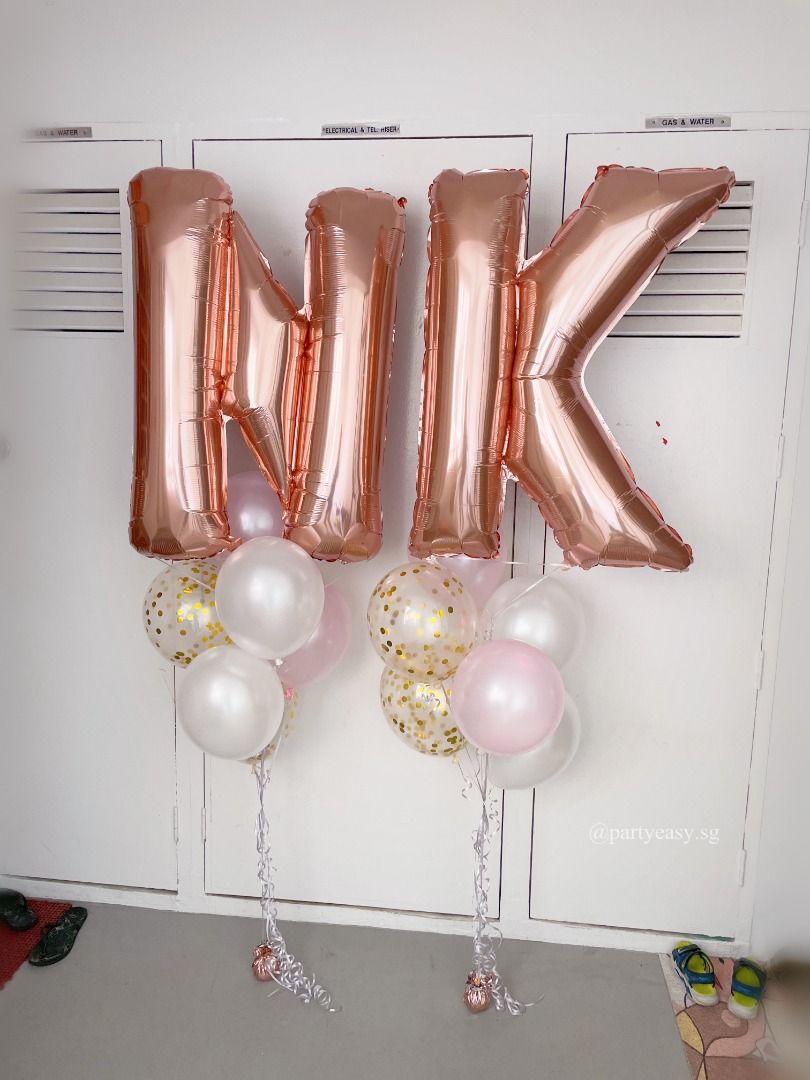 40 inch Alphabet Letter Helium Balloons Bundle Birthday Party ...