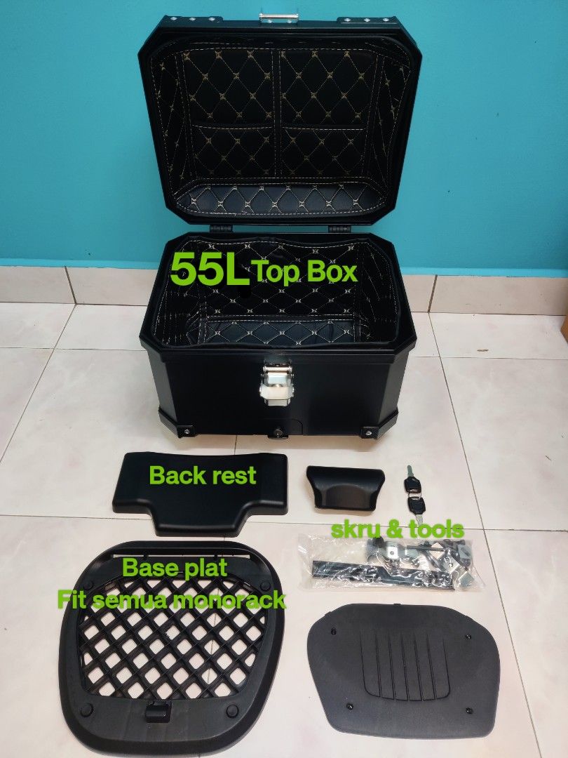 55L Top Box light weight, Motorcycles, Motorcycle Accessories on Carousell