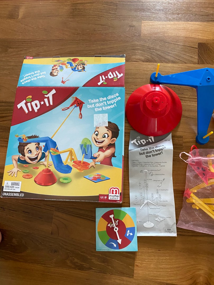 $9 Tip It game for children, Hobbies & Toys, Toys & Games on Carousell