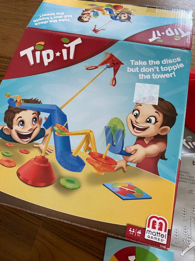 $9 Tip It game for children, Hobbies & Toys, Toys & Games on Carousell