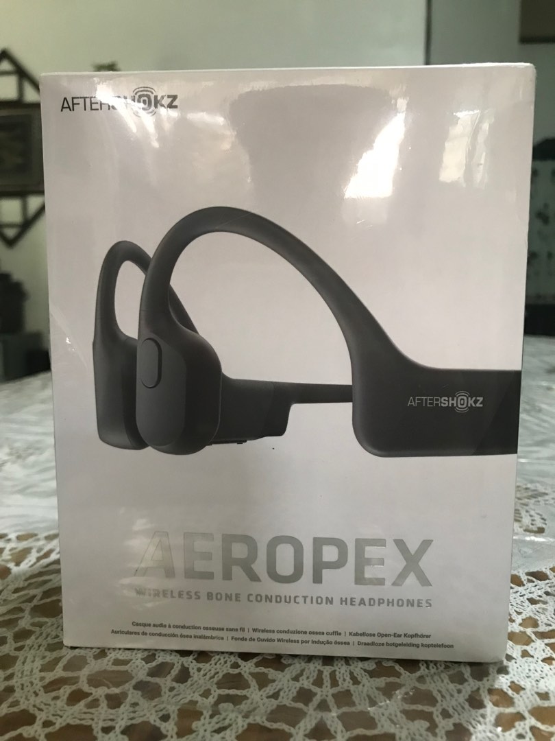 Aftershokz Aeropex wireless bone conduction headphones, Audio ...