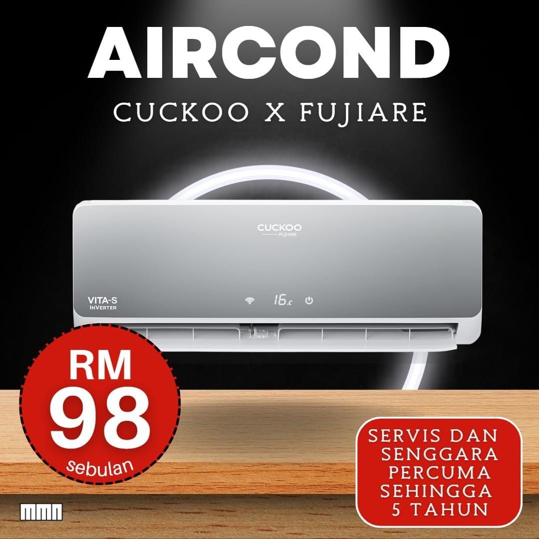 AIRCOND INVERTER CUCKOO PERCUMA YURAN PROSES PEMASANGAN, TV & Home ...