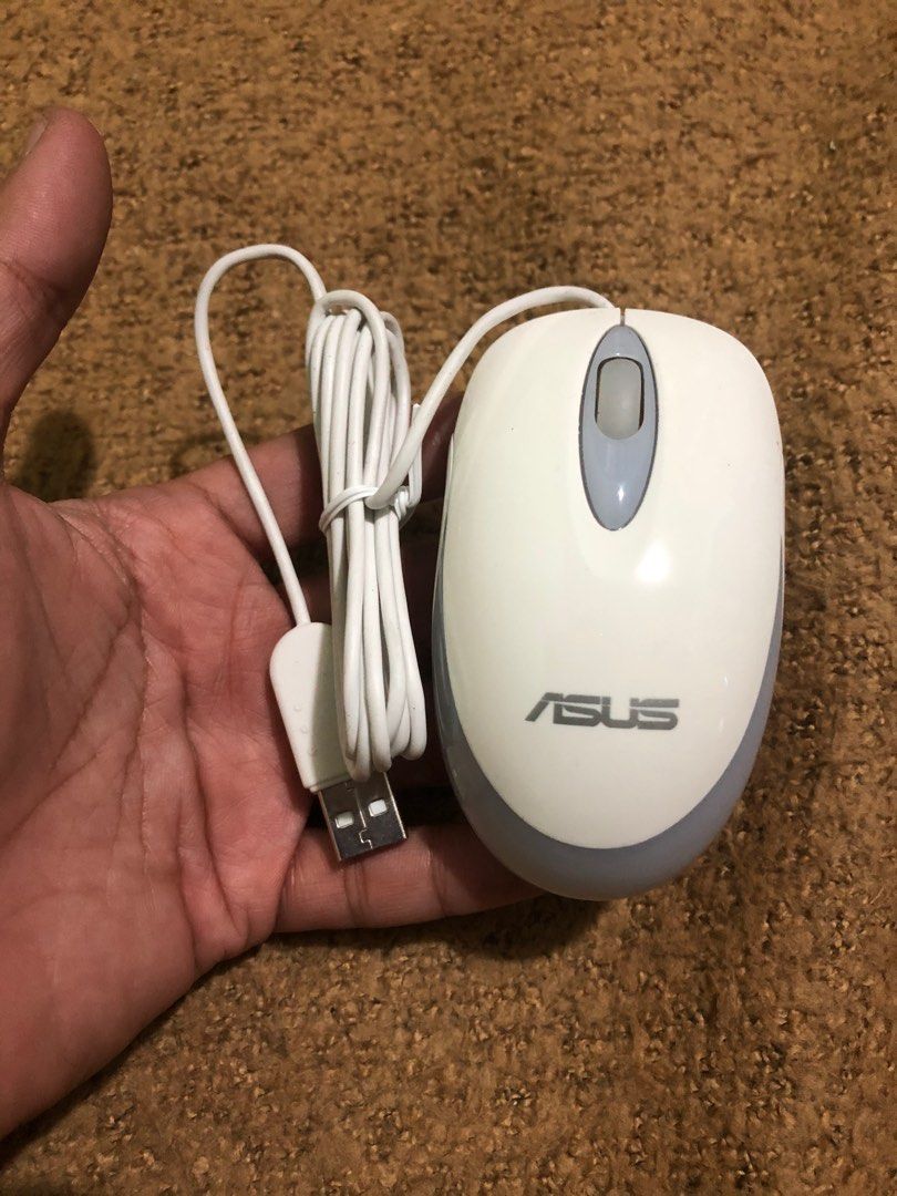 Asus N6-mini pearl white mouse on Carousell
