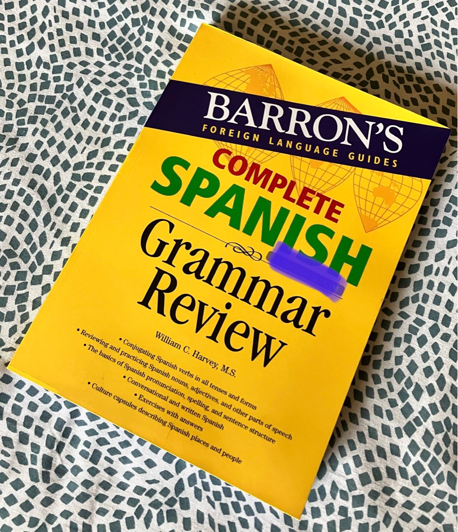 BARRON'S COMPLETE SPANISH GRAMMAR REVIEW, Hobbies & Toys, Books ...