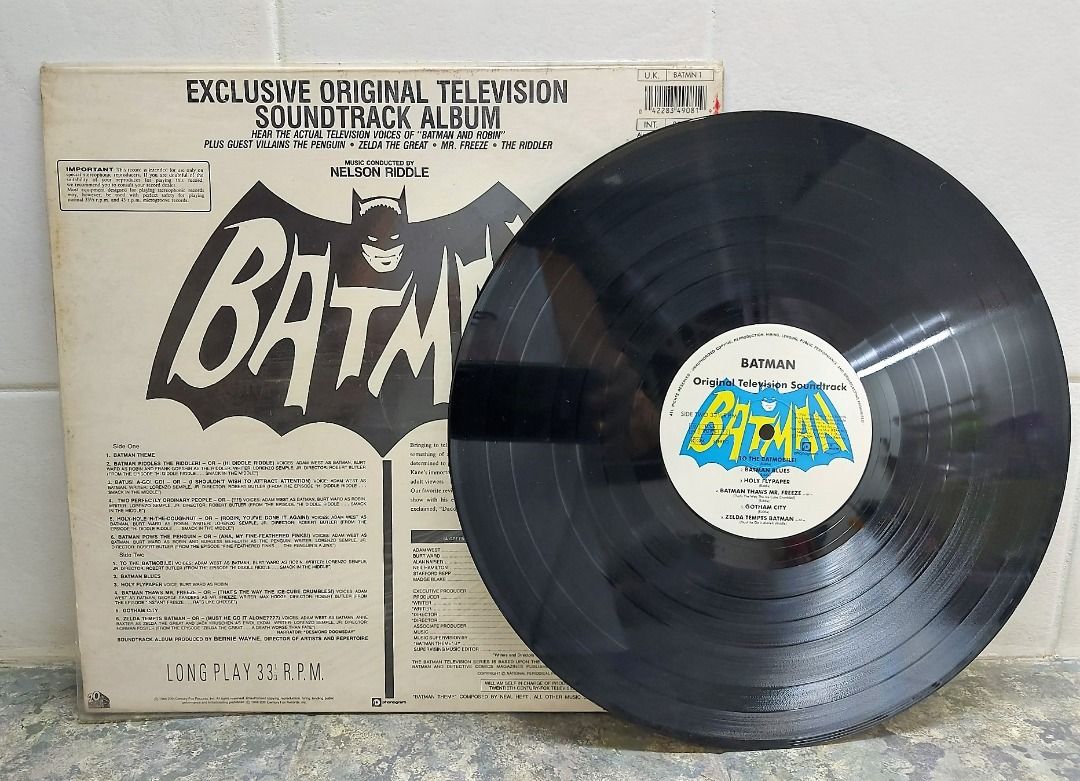 BATMAN - "Exclusive Original Television Soundtrack Album" LP Vinyl ...