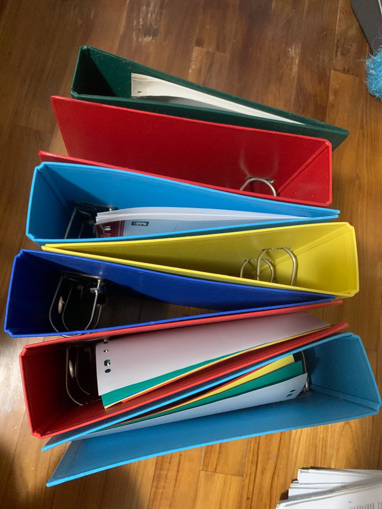 Big Ring Files + FREE DIVIDER, Hobbies & Toys, Stationery & Craft ...