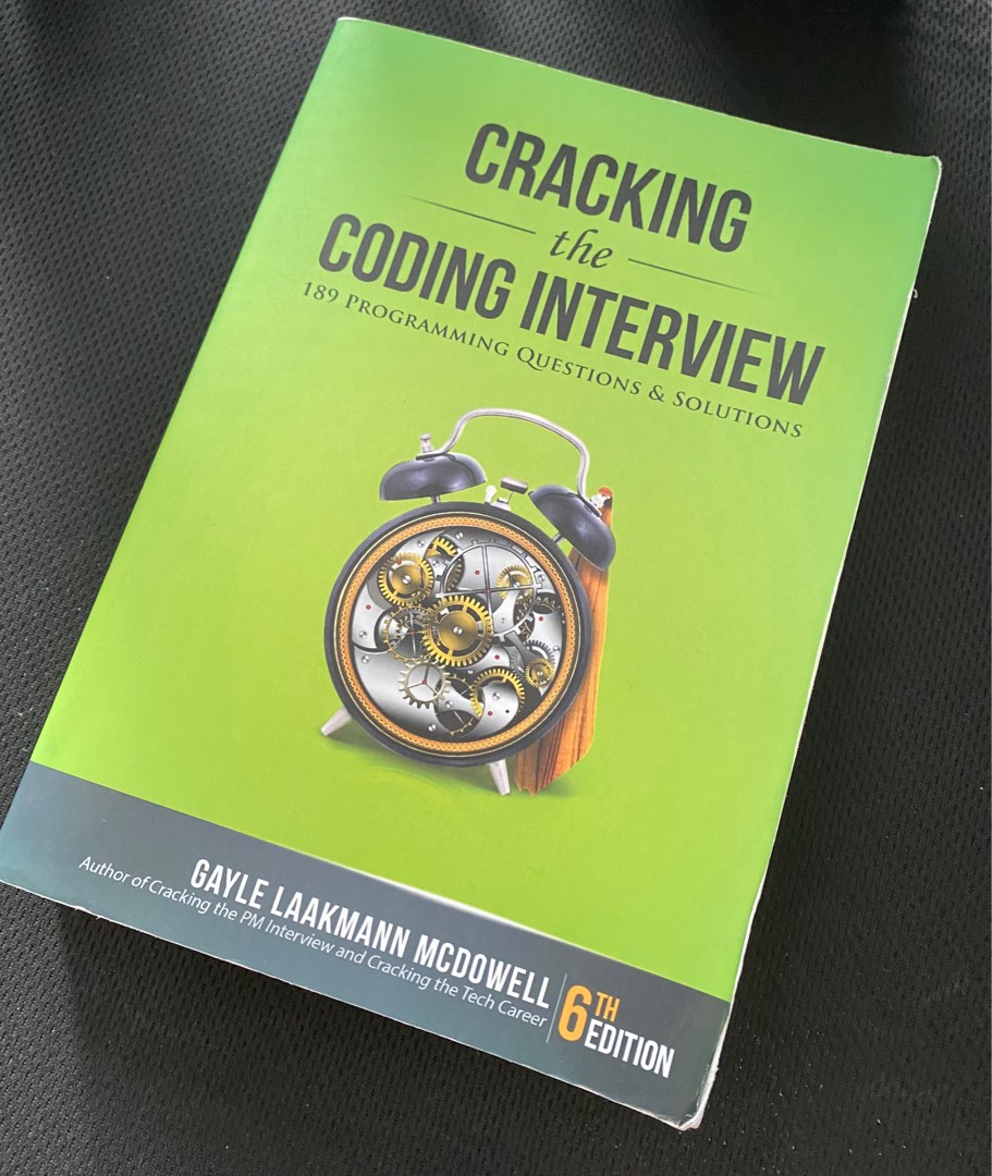 Book On Cracking The Coding Interview Computers And Tech Office