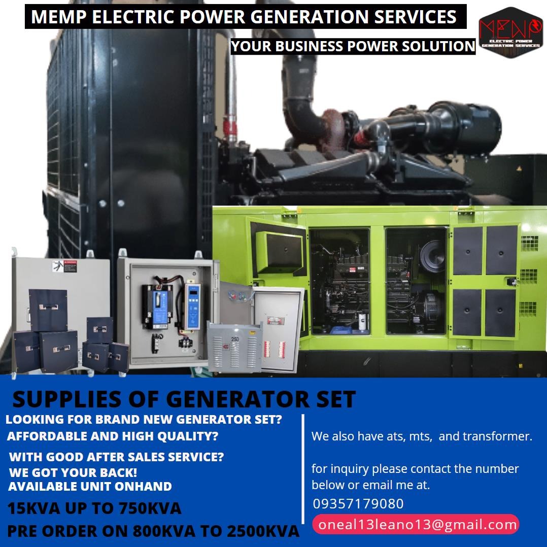 BRAND NEW GENERATOR SET SILENT TYPE on Carousell