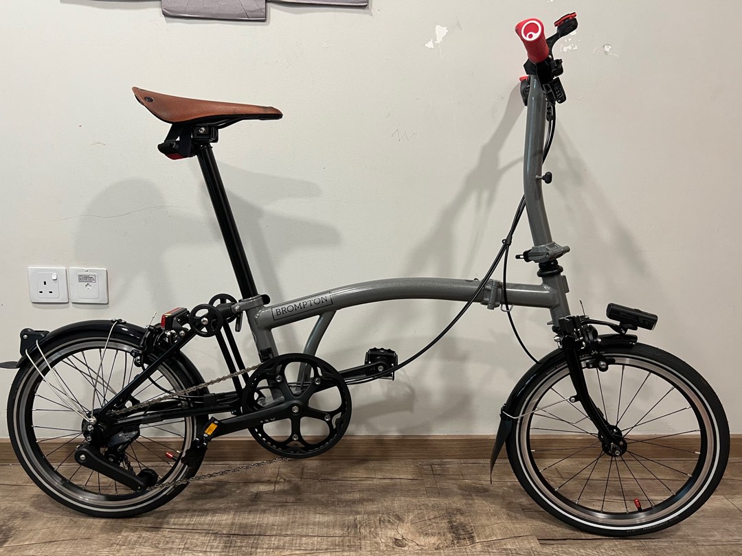Brompton P Line (Storm Grey), Sports Equipment, Bicycles & Parts ...