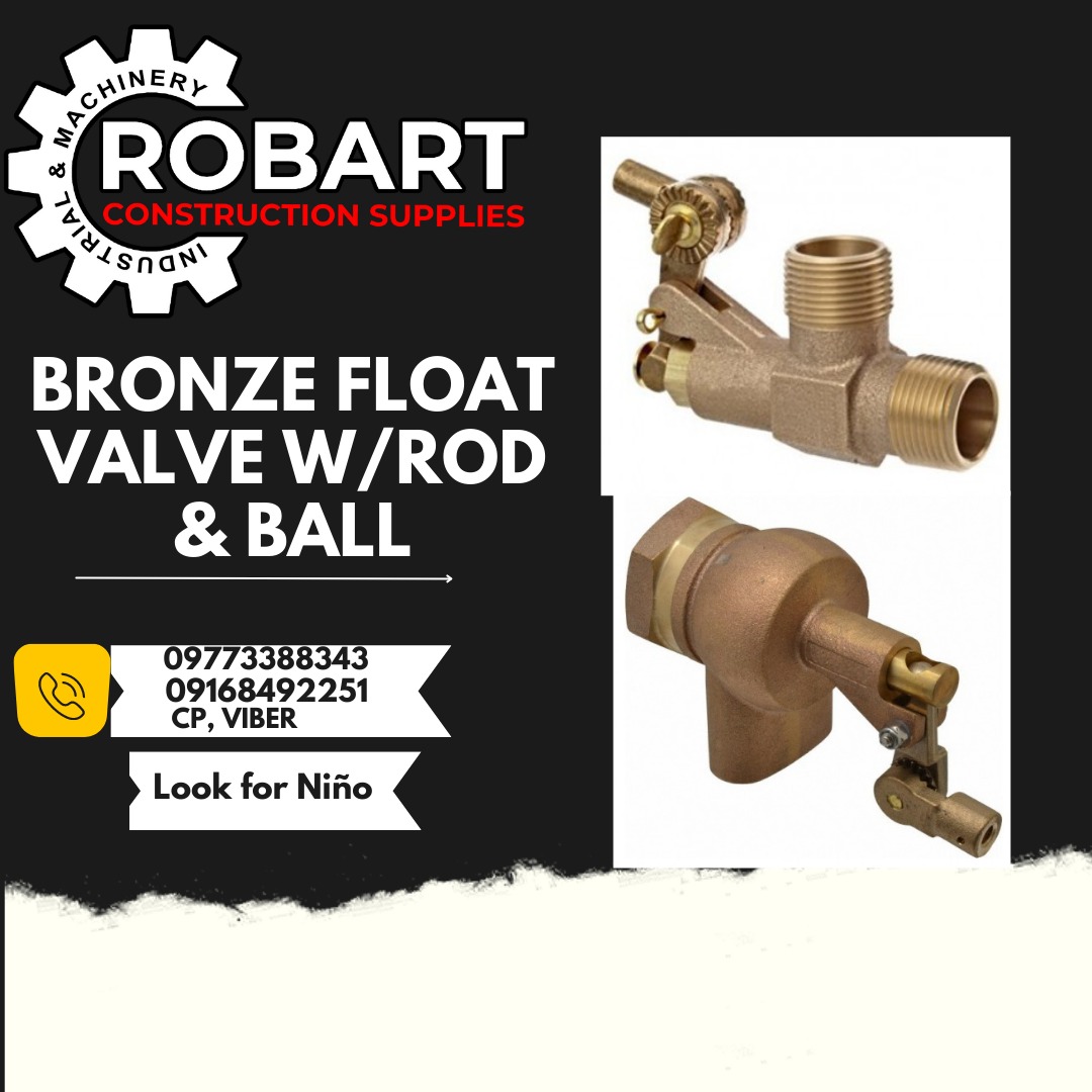 BRONZE FLOAT VALVE W/ROD & BALL, Commercial & Industrial, Construction ...