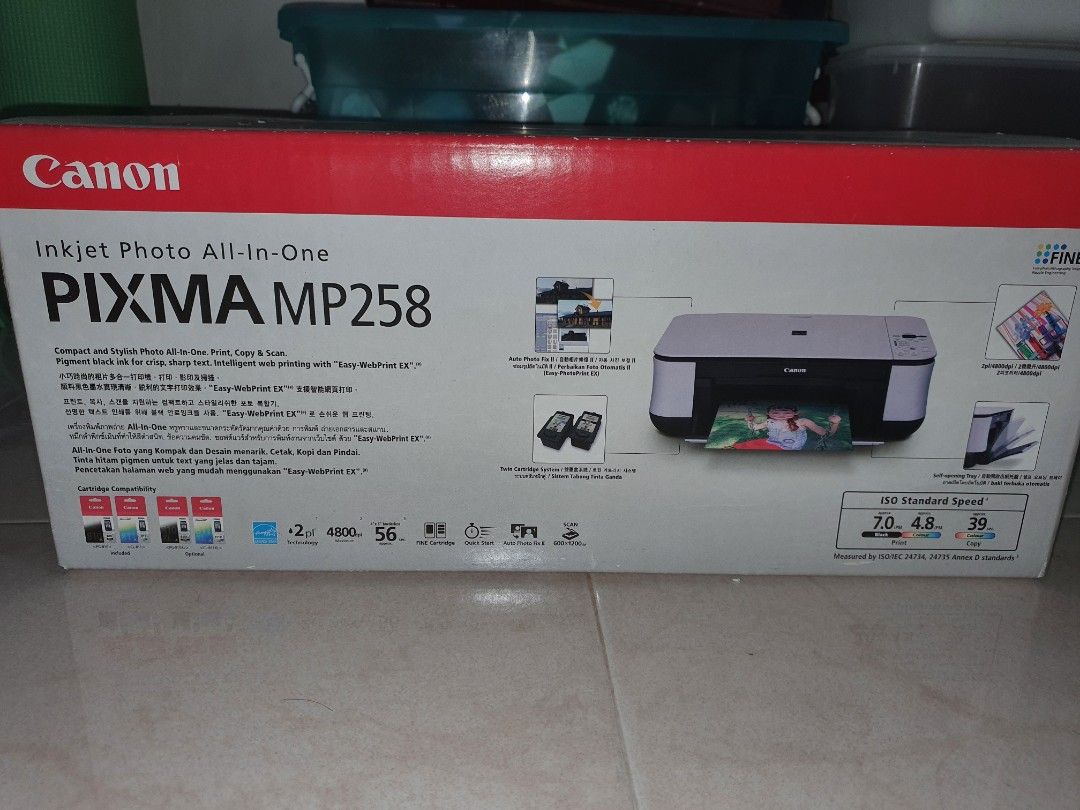 Canon PIXMA MP258 Printer, Computers & Tech, Printers, Scanners ...