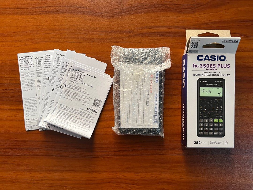 Scientific Calculator (Casio fx-350ES plus 2nd Edition), Staedtler 24 ...