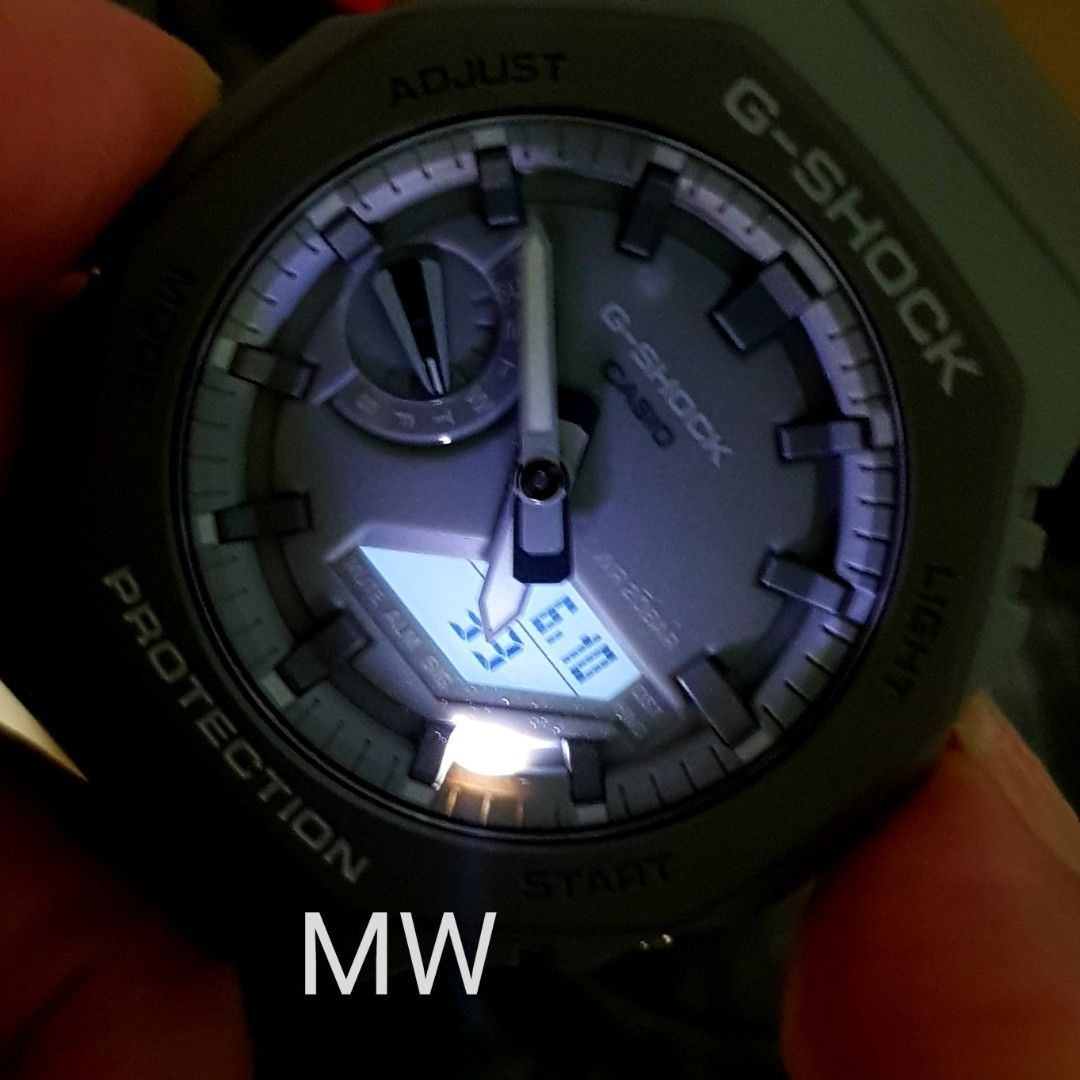 Casio G-Shock carbon core guard gray blue ga2100 ga-2100 ga-2100et ...