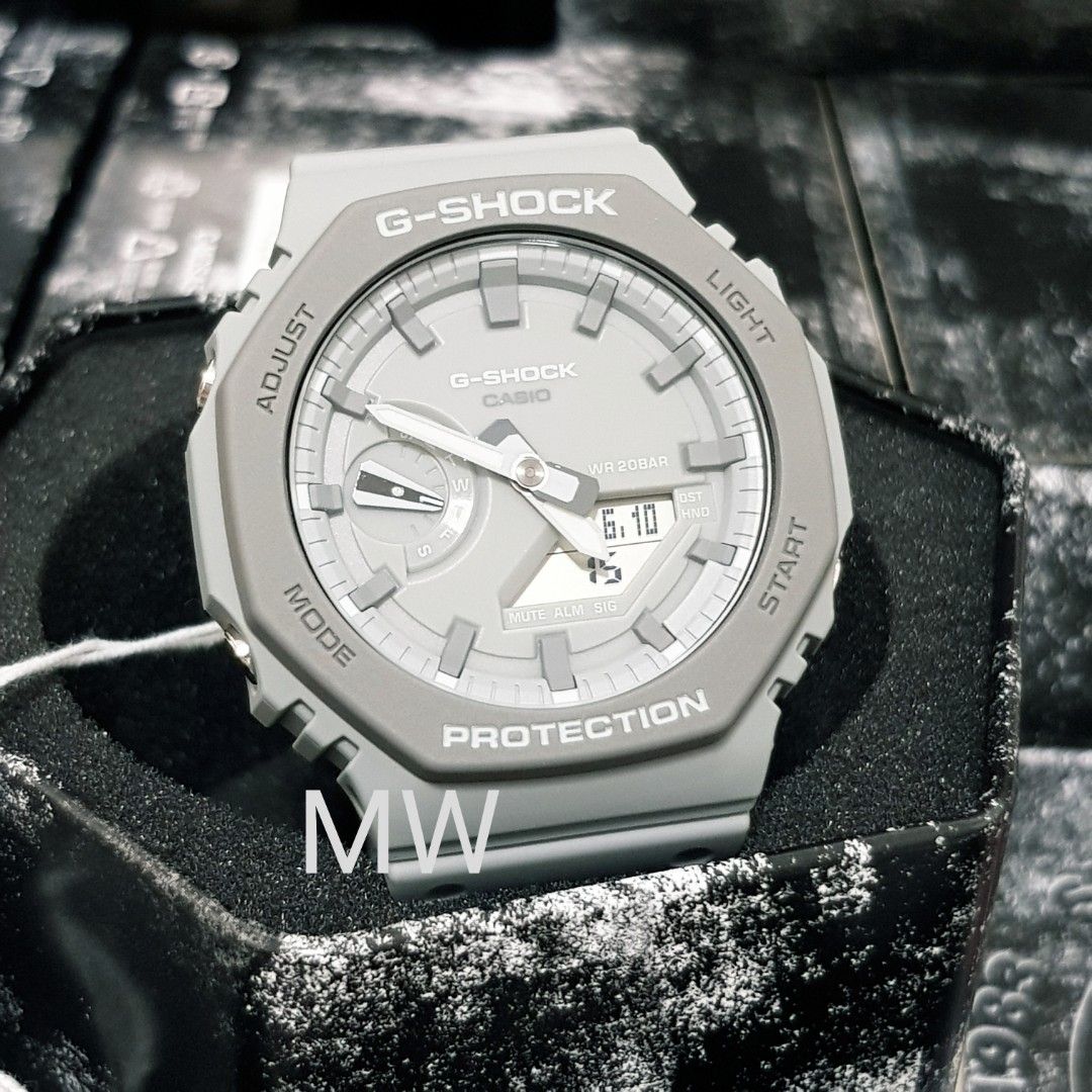 Casio G-Shock carbon core guard gray blue ga2100 ga-2100 ga-2100et ...